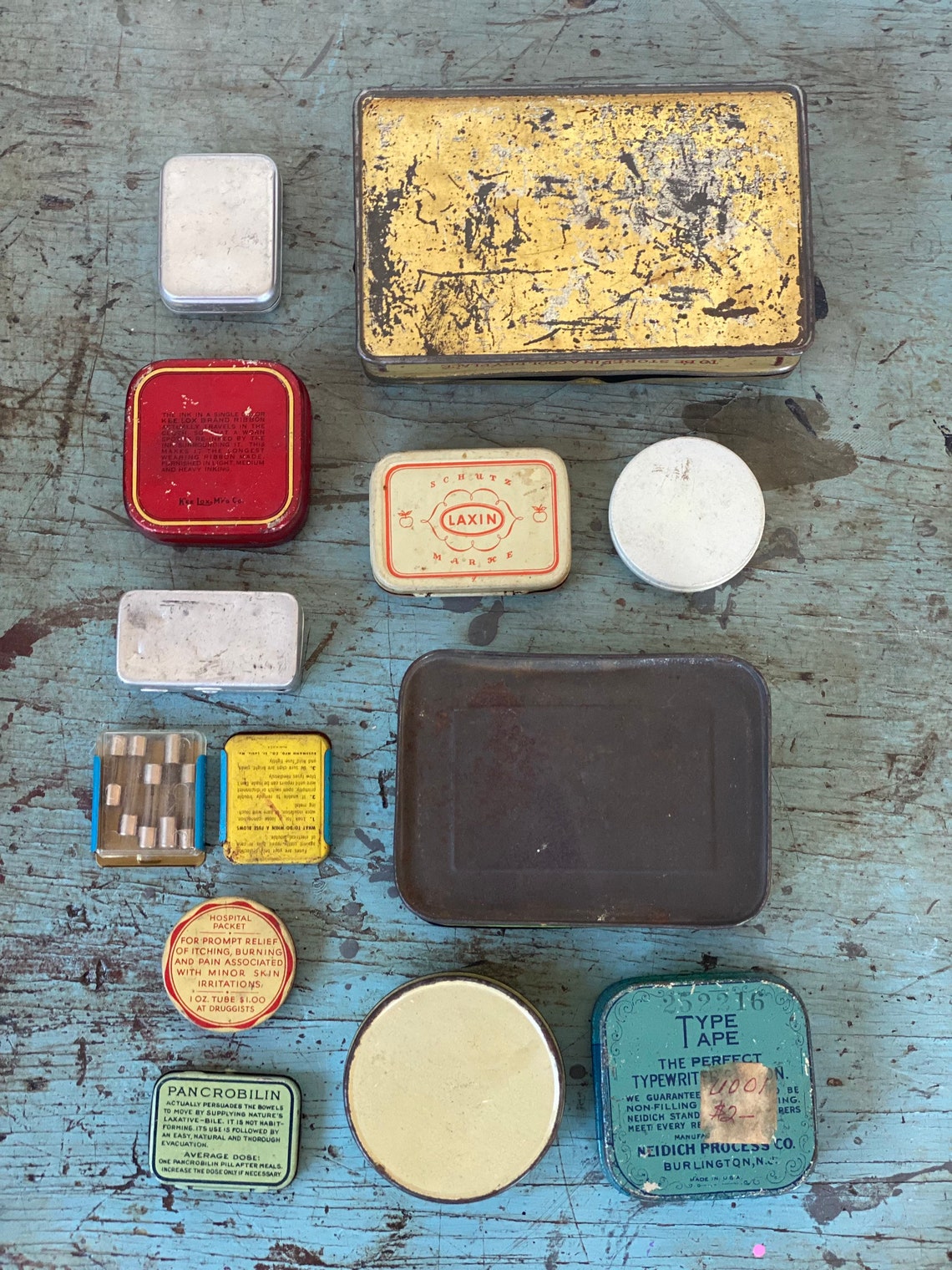 Vintage Advertising Tins Individually Typewriter Medical - Etsy