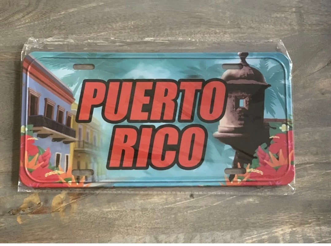 Puerto Rico Decoration License Plate. - Etsy