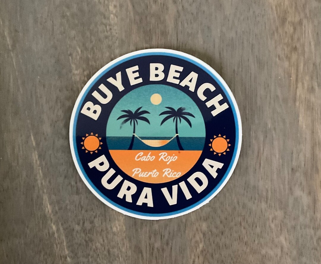 Puerto Rico Buye Beach Cabo Rojo Custom Stickers. - Etsy