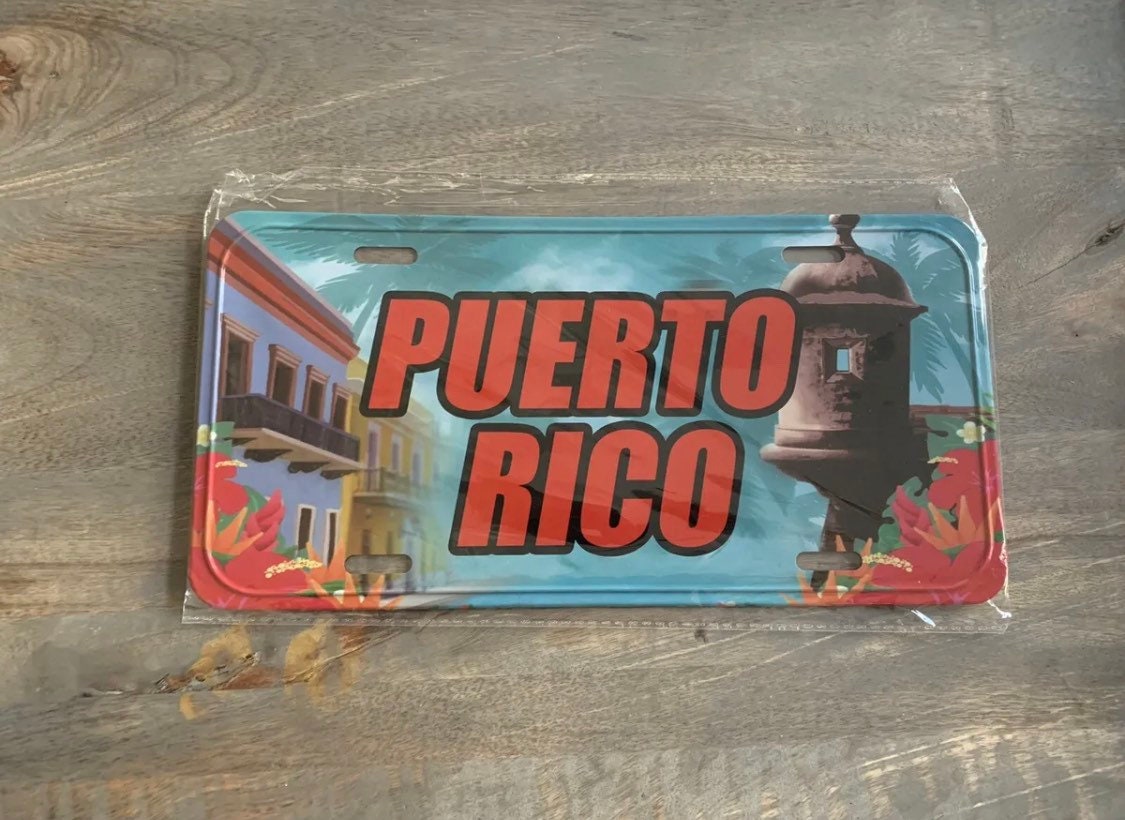 Puerto Rico Decoration License Plate - Etsy