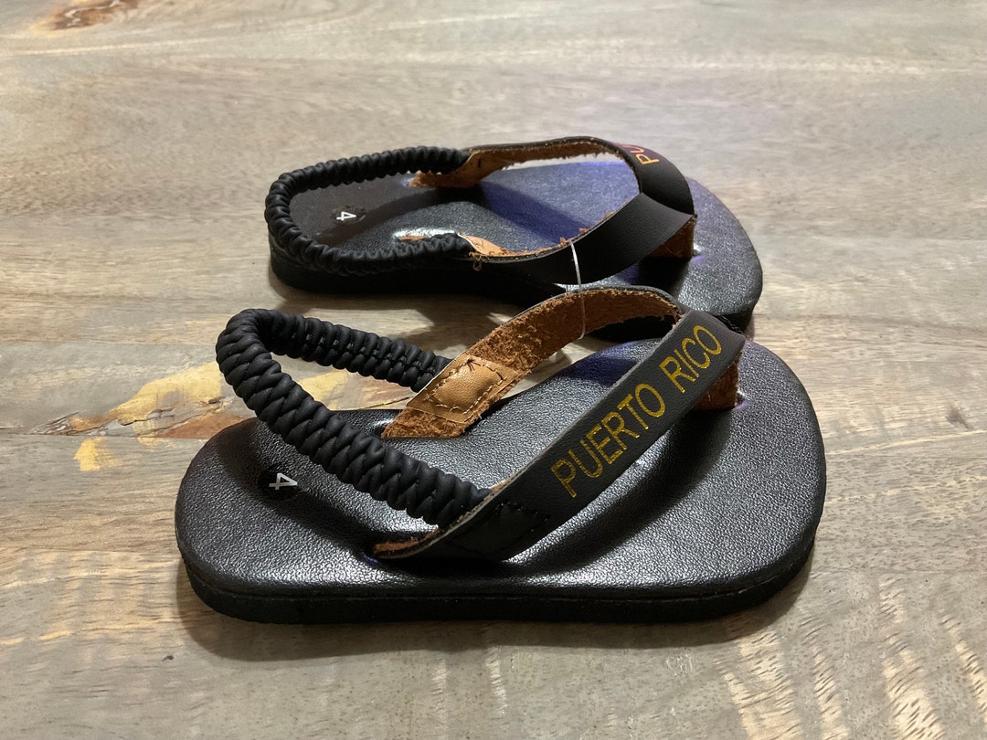 Sandalias Niña Puerto Rico Piel Sintética Chanclas. - Etsy