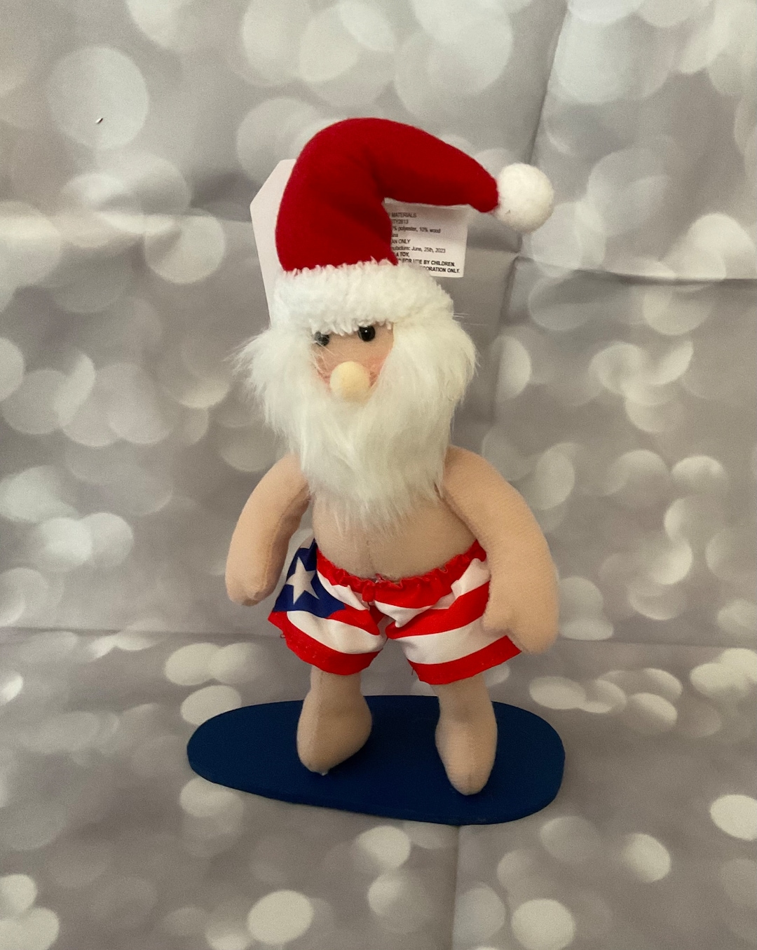 Puerto Rico Surfer Santa Claus - Etsy