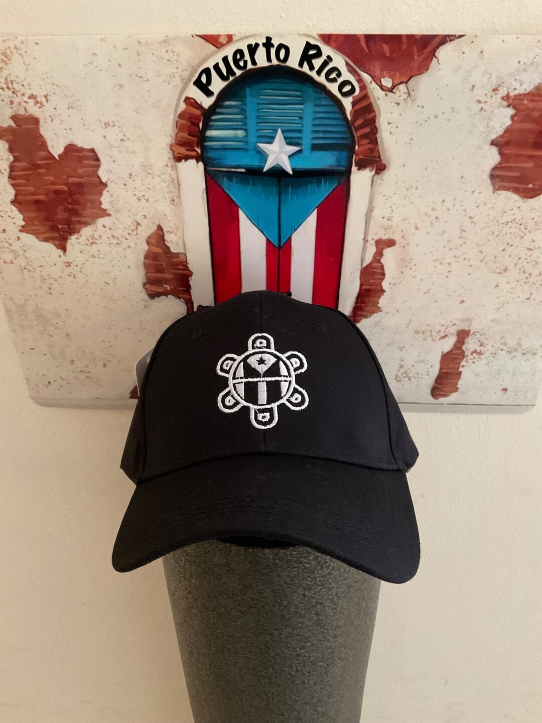 Puerto Rico Sun Taino Unisex Black Hat - Etsy