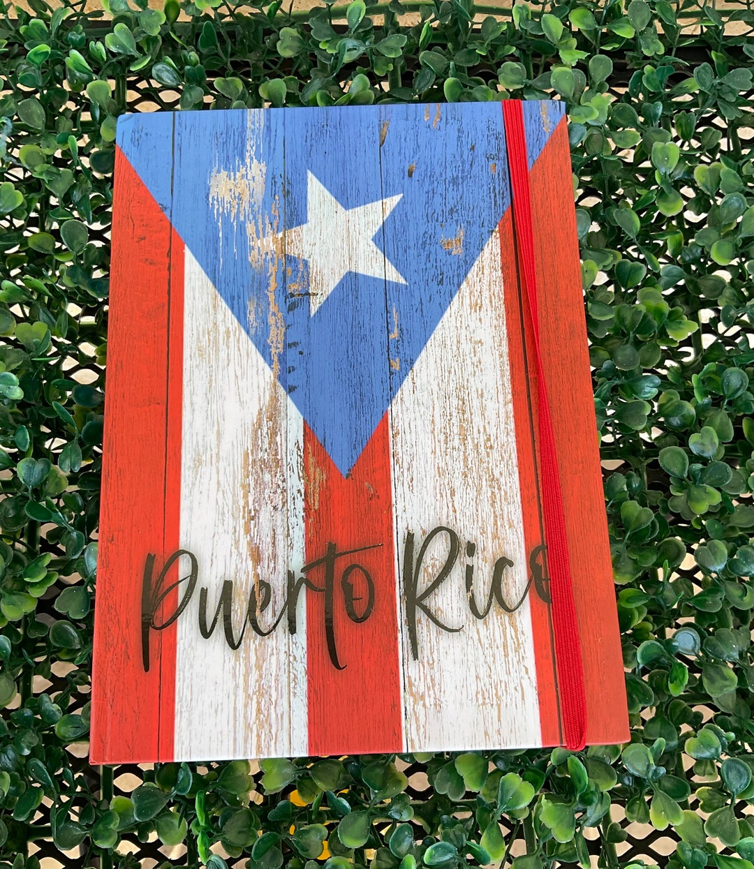 Puerto Rico Flag Image Notebook - Etsy