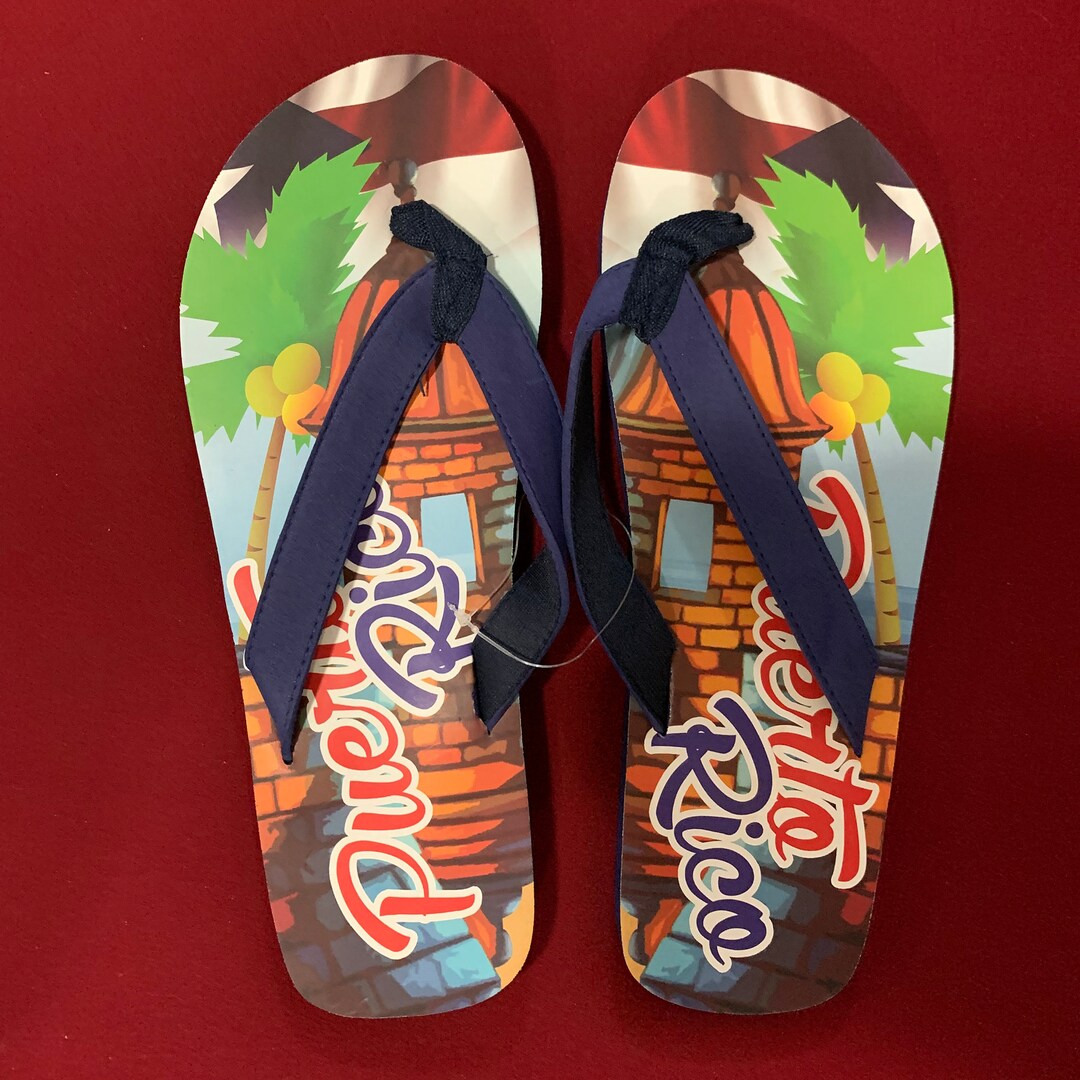 Puerto Rico Flip Flop - Etsy