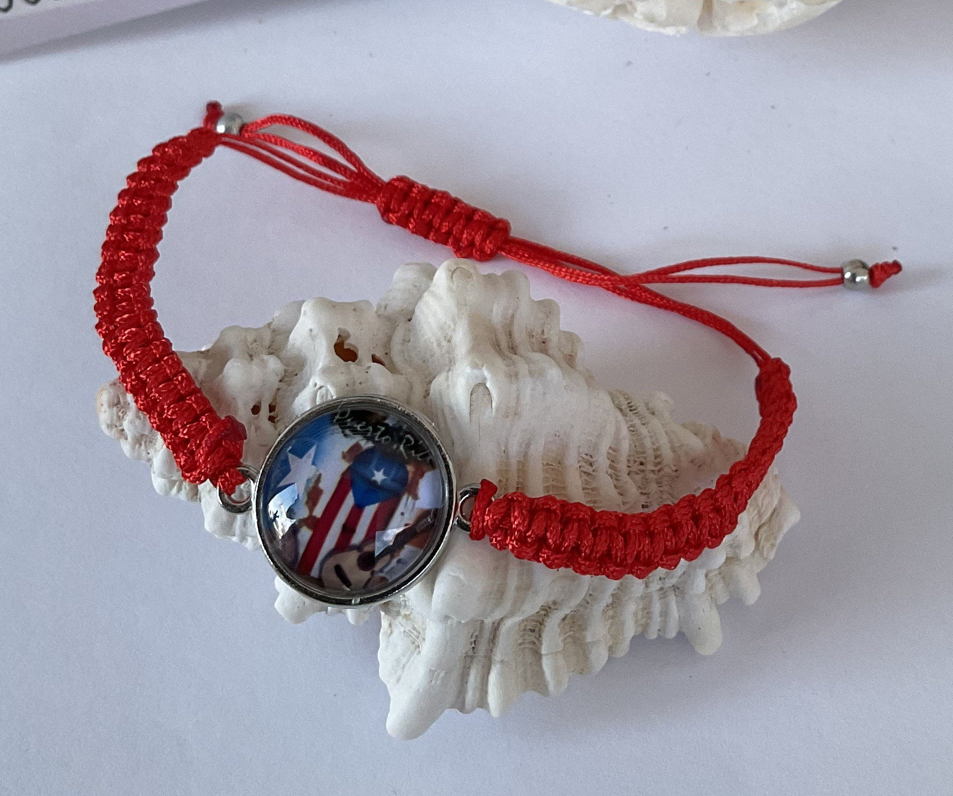 Traditional Puerto Rico Culture Charm Unisex Red Bracelet - Etsy