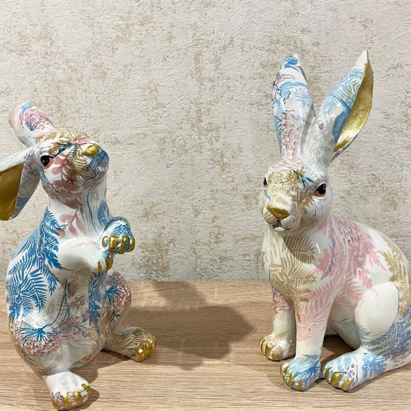 Rabbit Figurines - Etsy