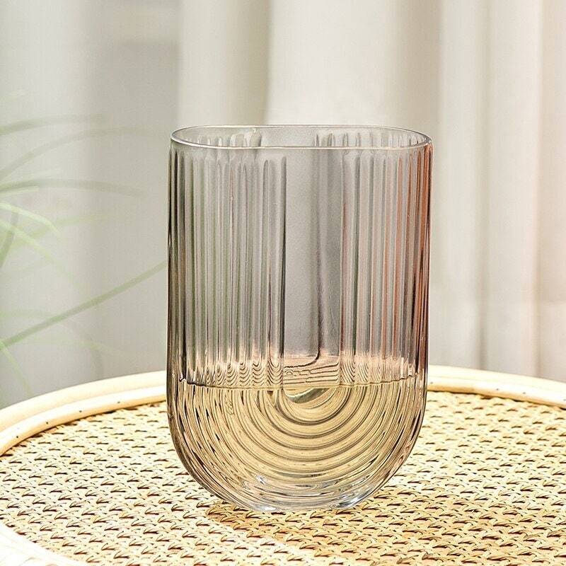 Large Glass Vase Table Centerpiece Art Deco Clear Vase Large - Etsy