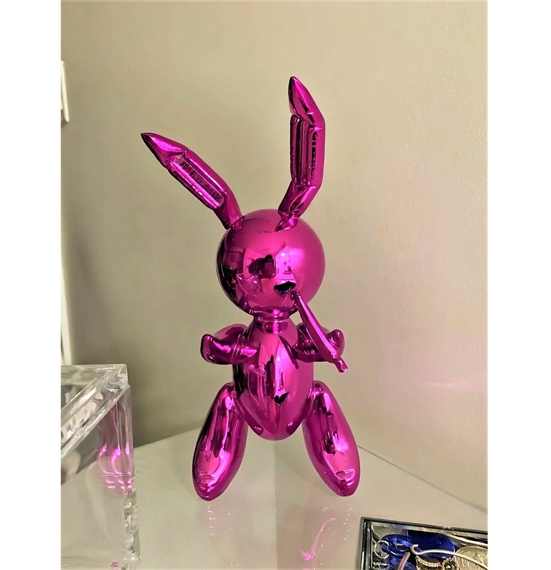 Balloon Rabbit Statue Balloon Bunny Figurine Rabbit - Etsy