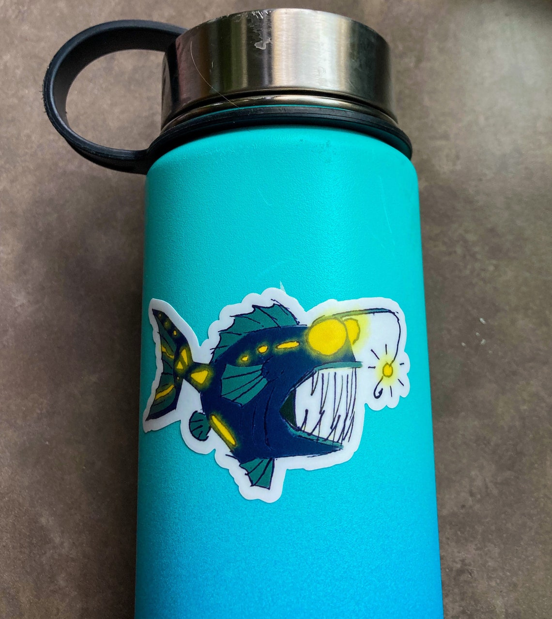 Angler Fish Sticker | Etsy