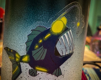 Angler Fish Sticker | Etsy