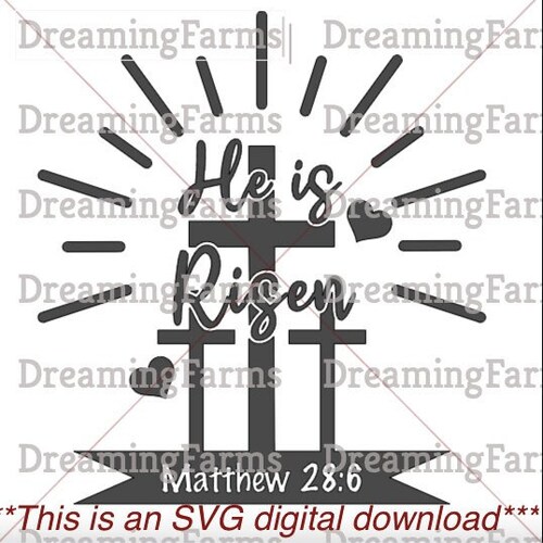 He is Risen SVG Cut File Resurrection SVG Easter Hand - Etsy