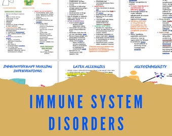 Immune System Study Notes- Anatomy and Physiology- Immunity- Med Surg ...