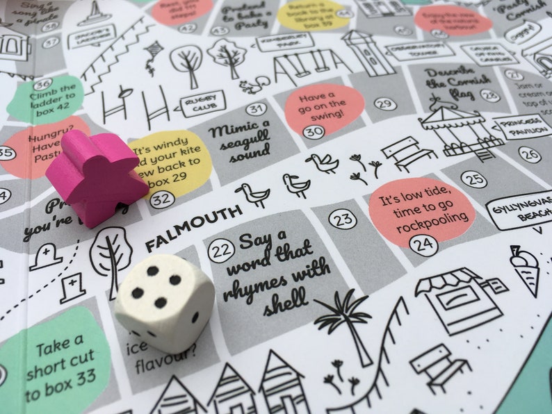 FALMOUTH Board Game Map - Etsy