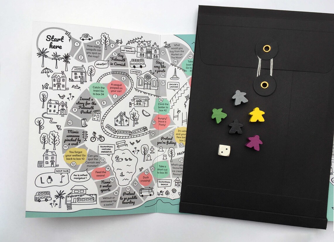 FALMOUTH Board Game Map - Etsy UK