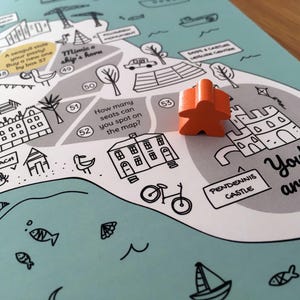 FALMOUTH Board Game Map - Etsy