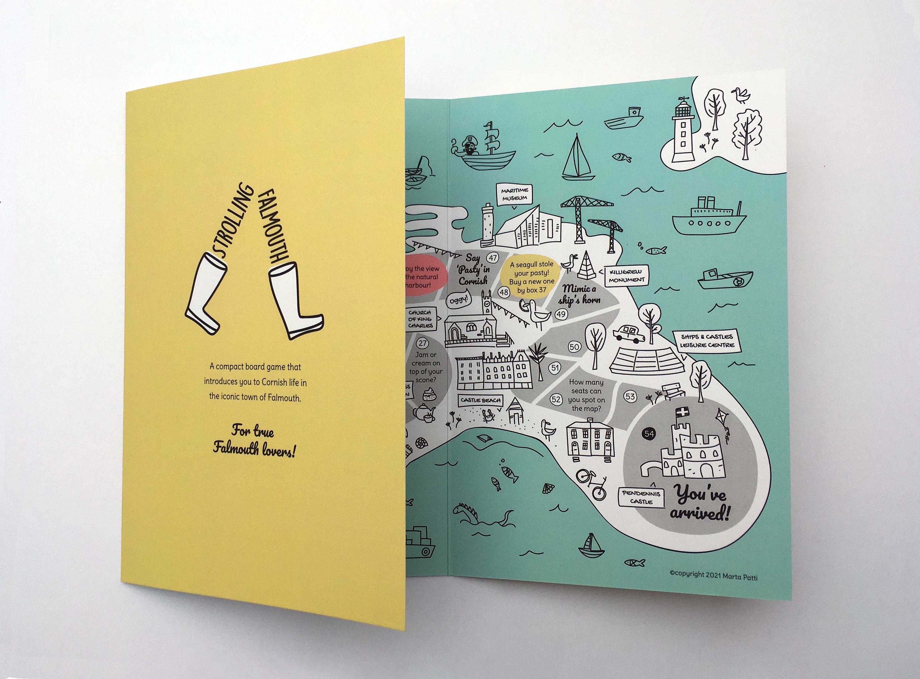 FALMOUTH Board Game Map - Etsy UK