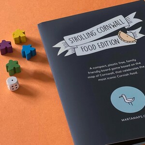 Cornwall Board Game Map Food Edition - Etsy UK