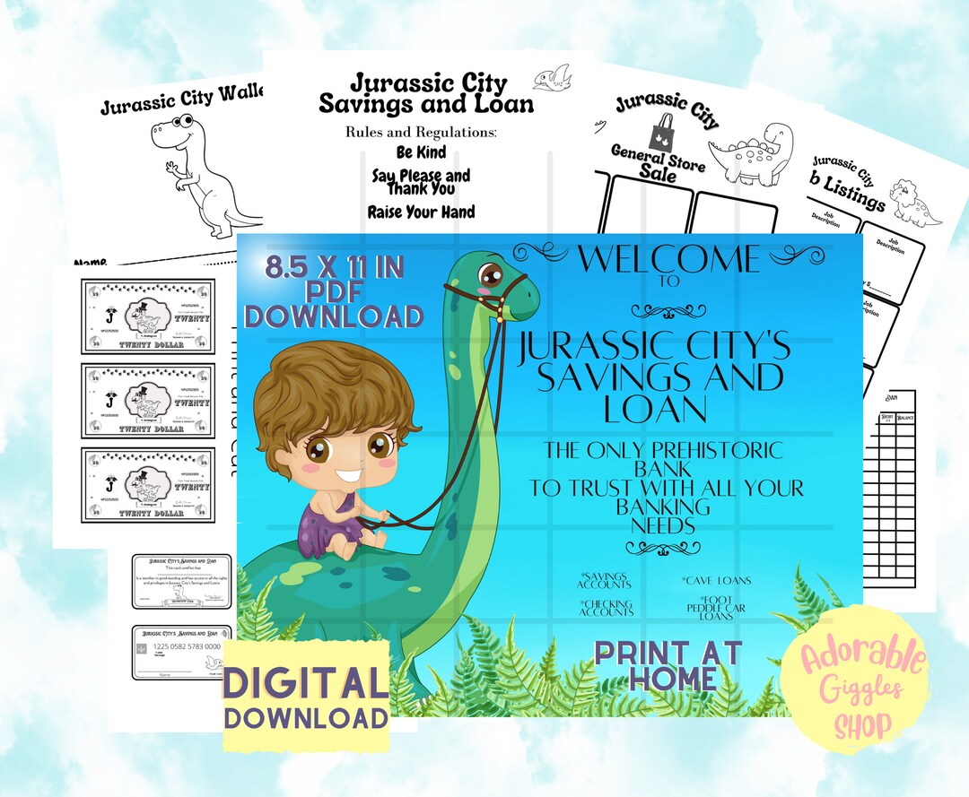 Jurassic / Dinosaur Classroom Economy Classroom Management Home Chore ...