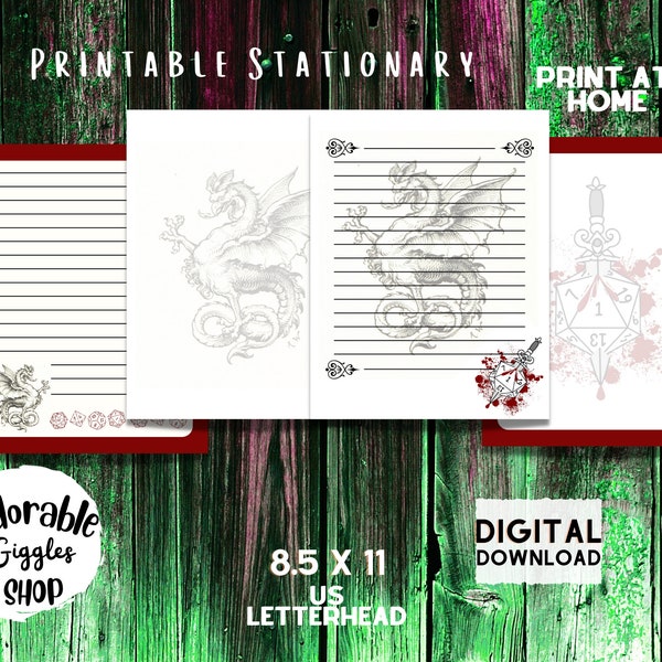 Dungeons and Dragons Letter - Etsy