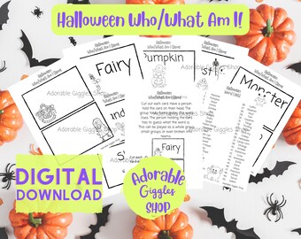 Halloween Who Am I - Etsy