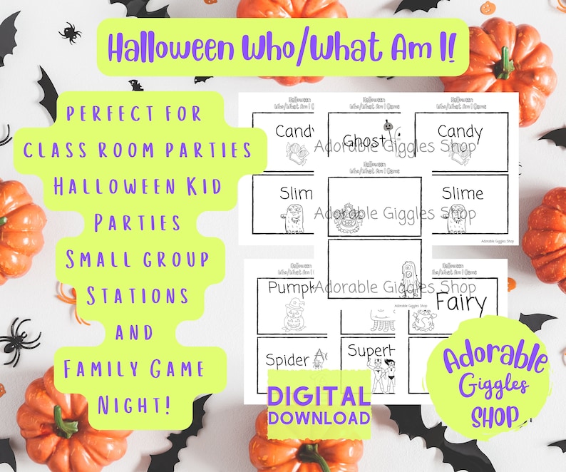 Halloween Guess Who or What I Am Party Game, Printable Party Game! - Etsy