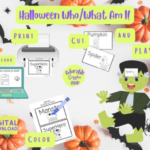 Halloween Guess Who or What I Am Party Game, Printable Party Game! - Etsy