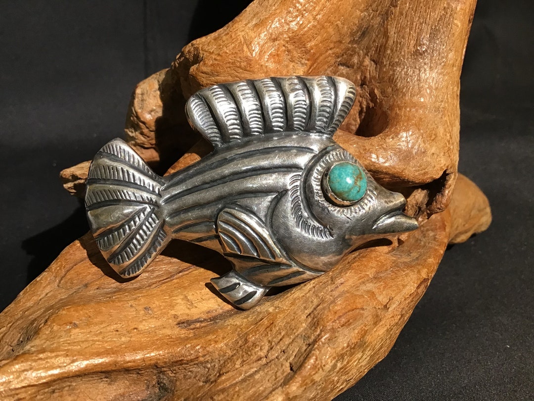 Vintage Signed Barrera Mexico Sterling Silver Fish With - Etsy