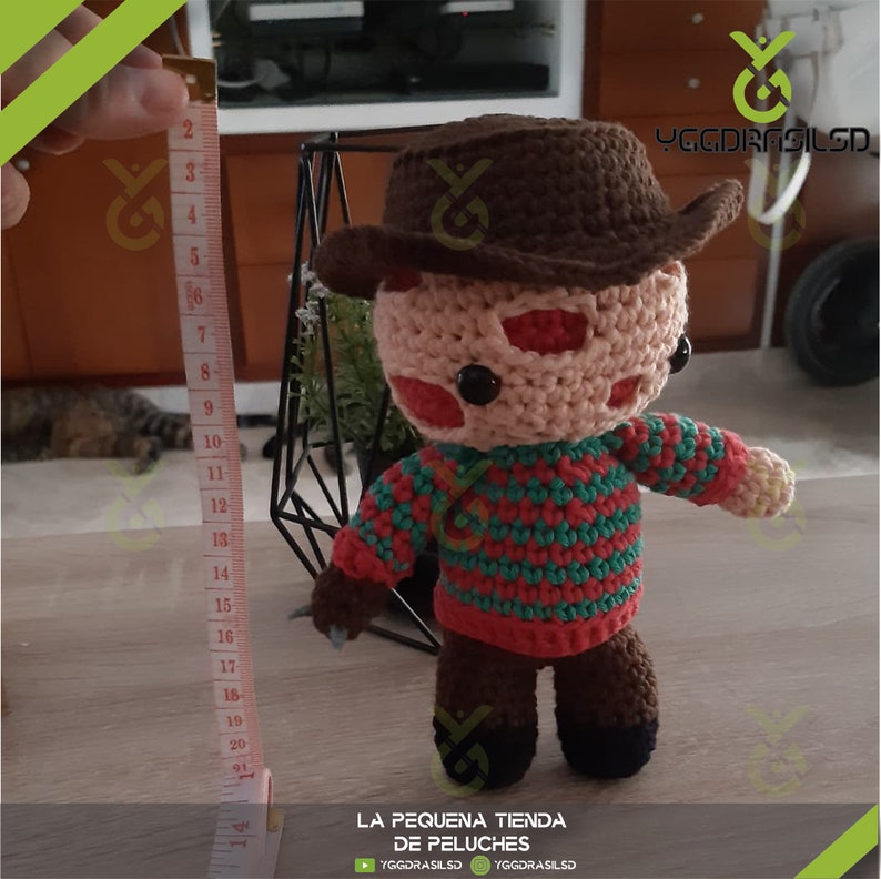 Freddy KRUEGER AMIGURUMI Crochet PATTERN - Etsy
