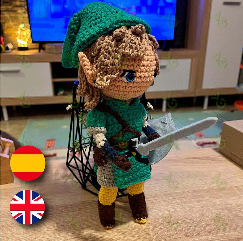 Link Zelda AMIGURUMI Crochet PATTERN - Etsy