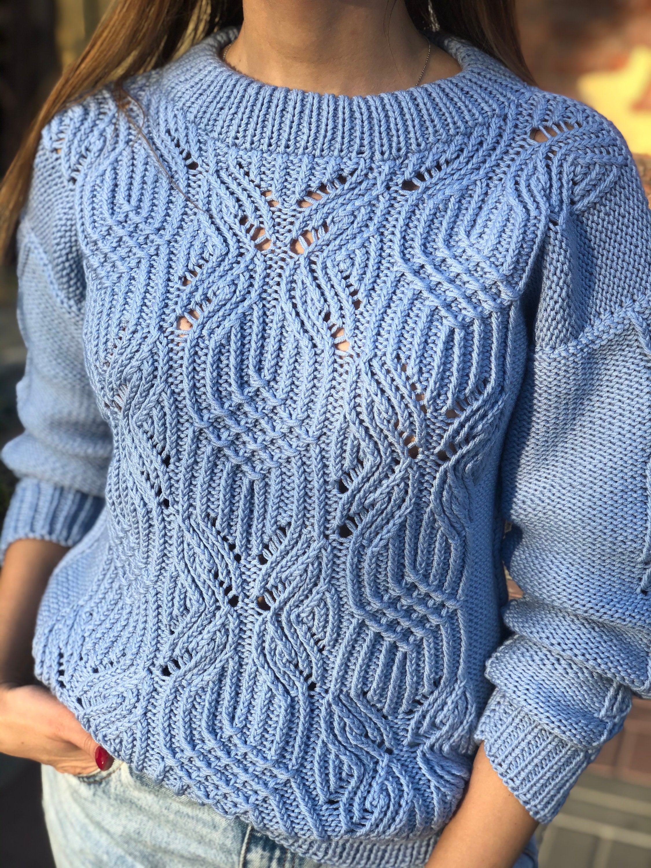100% Merino Wool Knitted Sweater/oversized Handmade Sweater/knitted ...