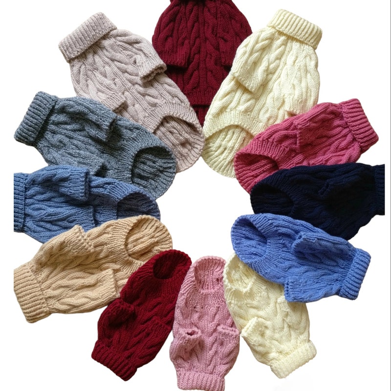 Wool Dog Sweater - Etsy