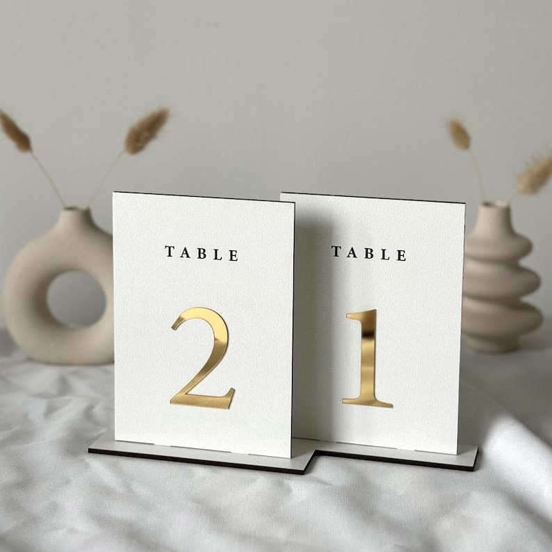 Numéro de table mariage, Numéros de table de mariage, Numéro de table ...