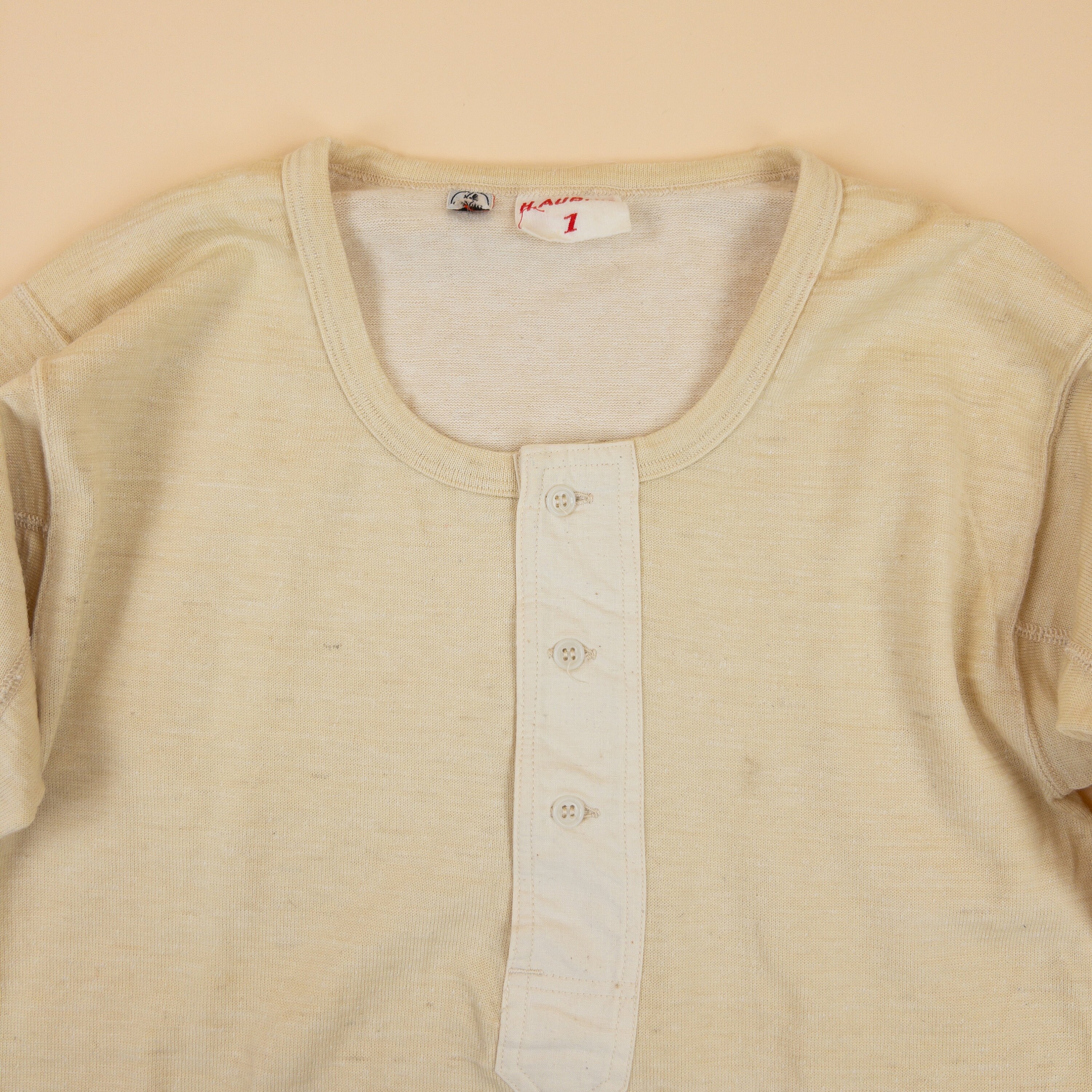 French Army Wool Henley - Etsy