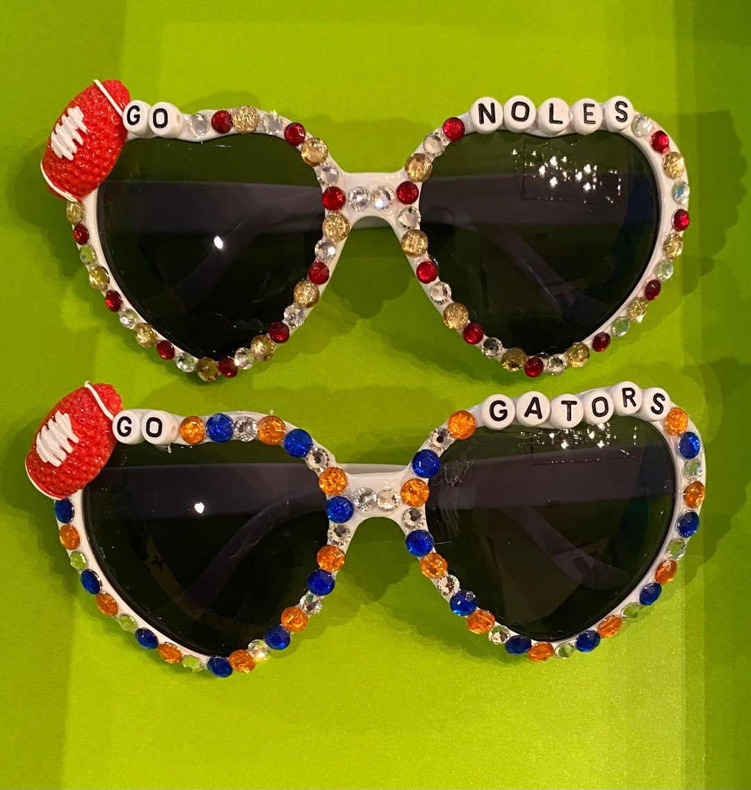 Bedazzled Bling Game Day Sunglasses Bed Party Acceptance Accesories - Etsy