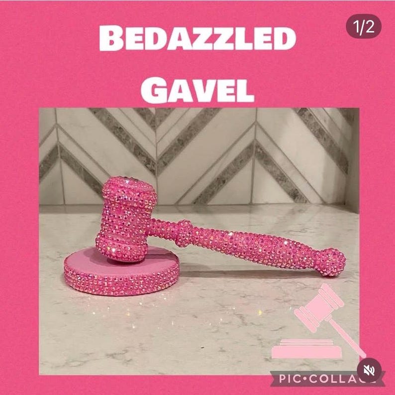 Bedazzled Rhinestone Gavel - Etsy
