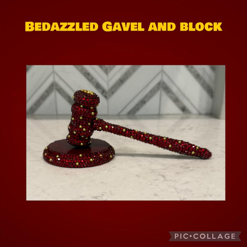 Bedazzled Rhinestone Gavel - Etsy