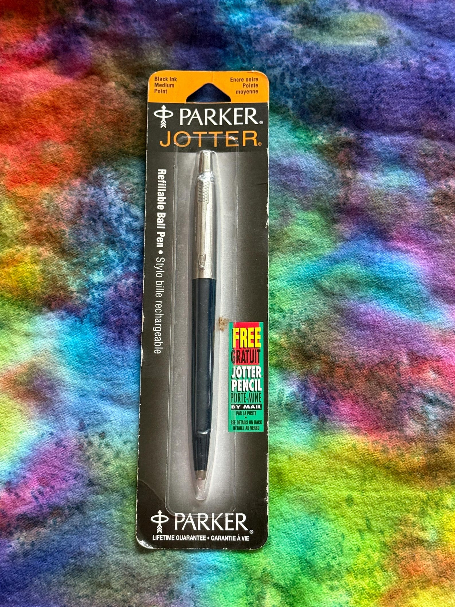 Vintage Deadstock Navy Blue 90s PARKER JOTTER Black Ink Ballpoint Pen ...