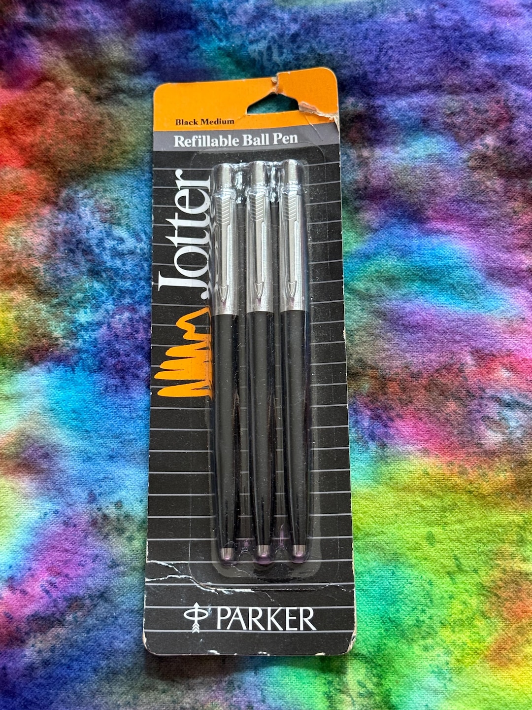 Vintage Deadstock Lot of 3 Black 90s PARKER JOTTER BLACK Ink Ballpoint ...