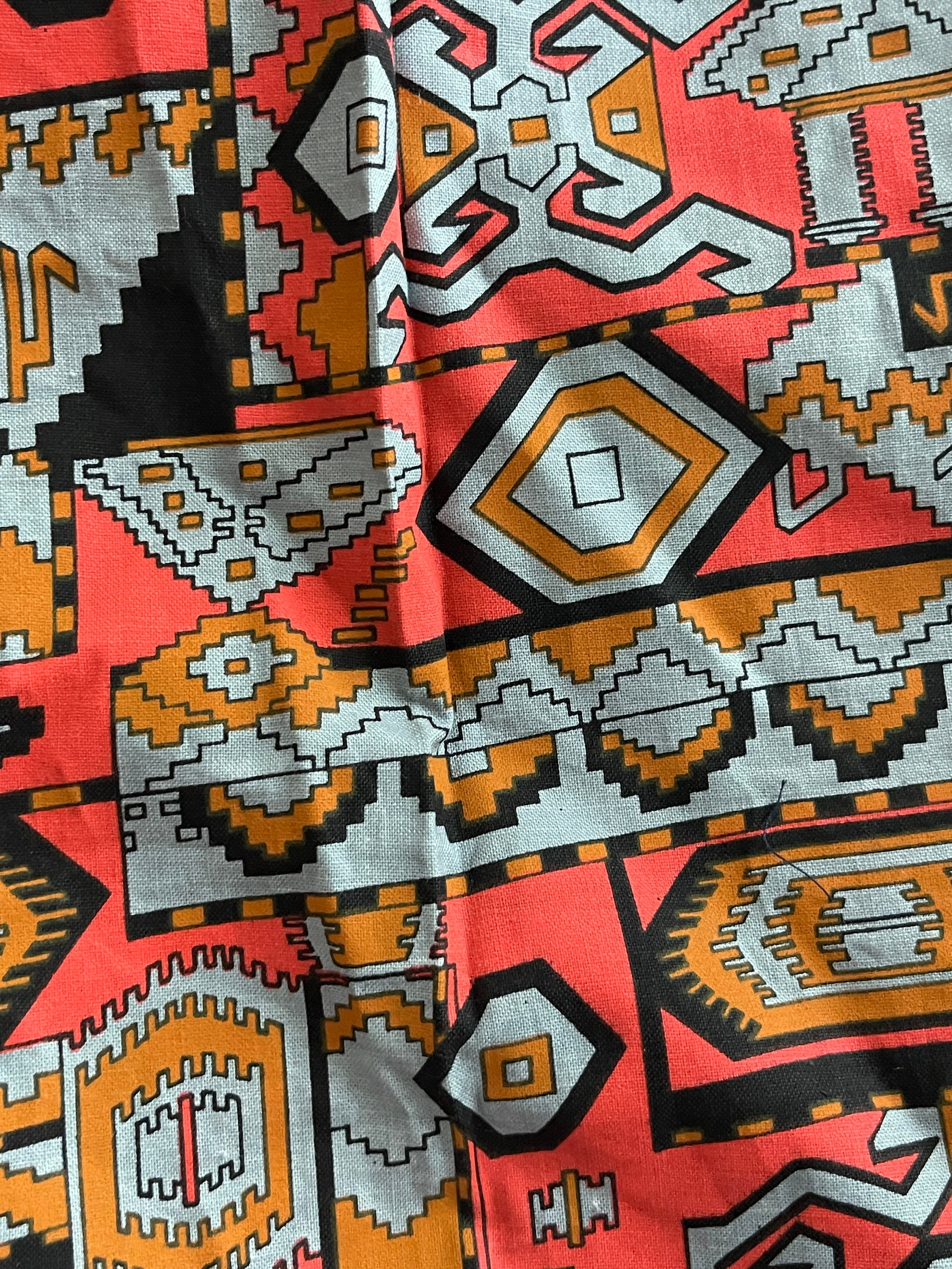 Vintage Deadstock 80s 90s Master Generation Tribal Aztec Print - Etsy