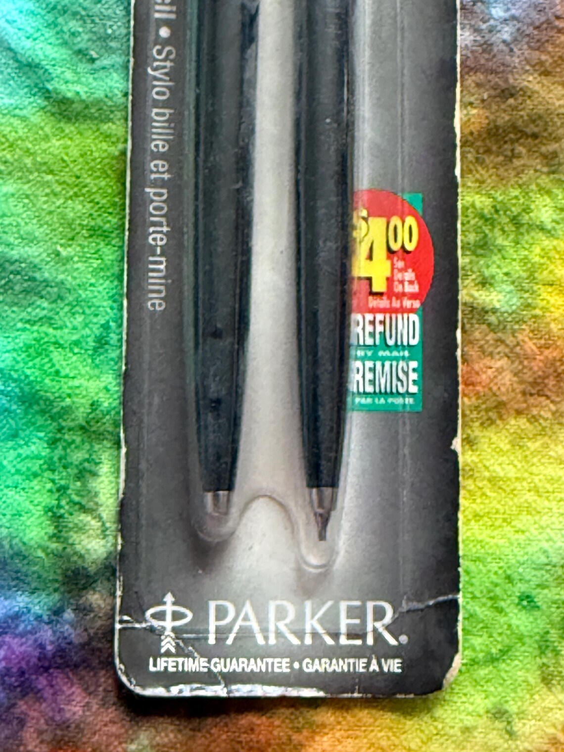 Vintage Deadstock 90s Black Ink Parker Jotter Ball Pen & Pencil BLACK ...