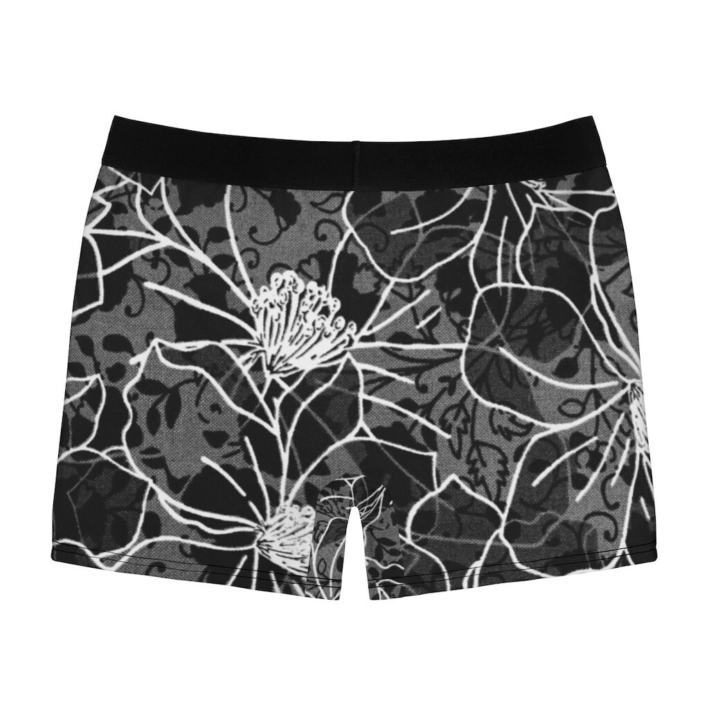 MEN BOXER BRIEFS Men Printed Boxer Polyester Underwear | Etsy