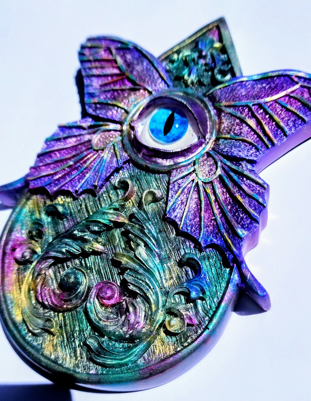 Resin-hand Painted Oculas Planchettes| Resin Room Decor Multi Colors ...