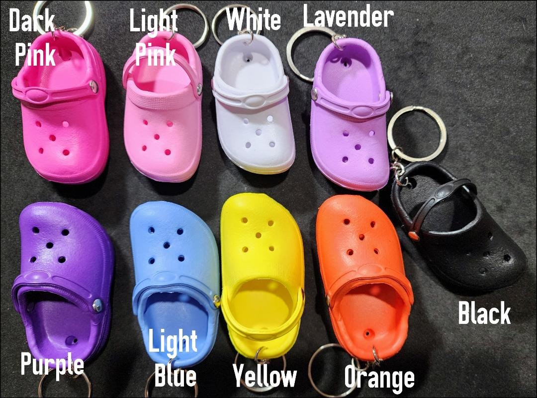 Mini Croc Shoe Key Chain - Etsy