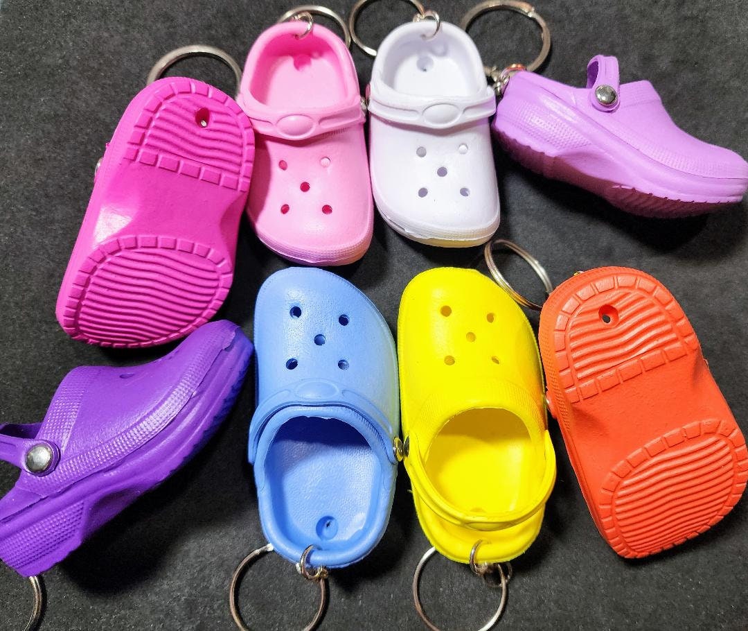 Mini Croc Shoe Key Chain - Etsy
