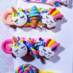Kawaii Handmade Hair Clips, Color of Your Choice, Random 1, Cute ...