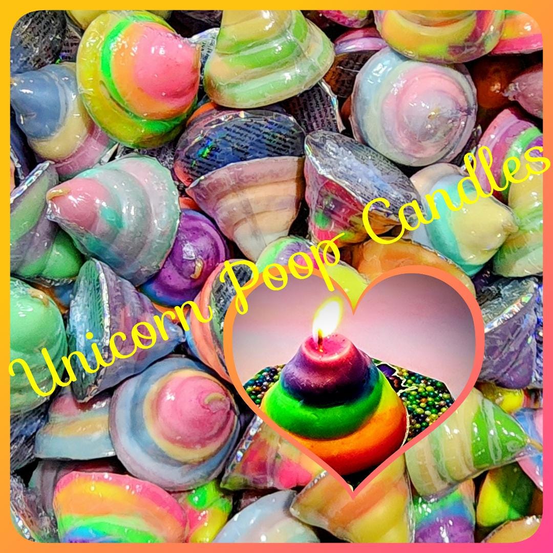 Unicorn Poop Candles! Random Colors and Scents. Super Cute! Soy and ...