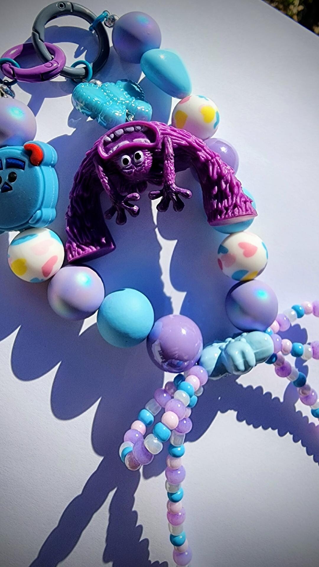 Large-cute MU Art Phone Clip Key Chain Bag Chain Pastel Sunshine ...