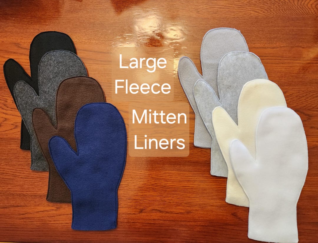 Large Fleece Mitten Liners - Etsy