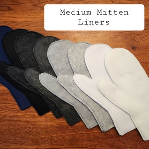 Medium Fleece Mitten Liners - Etsy